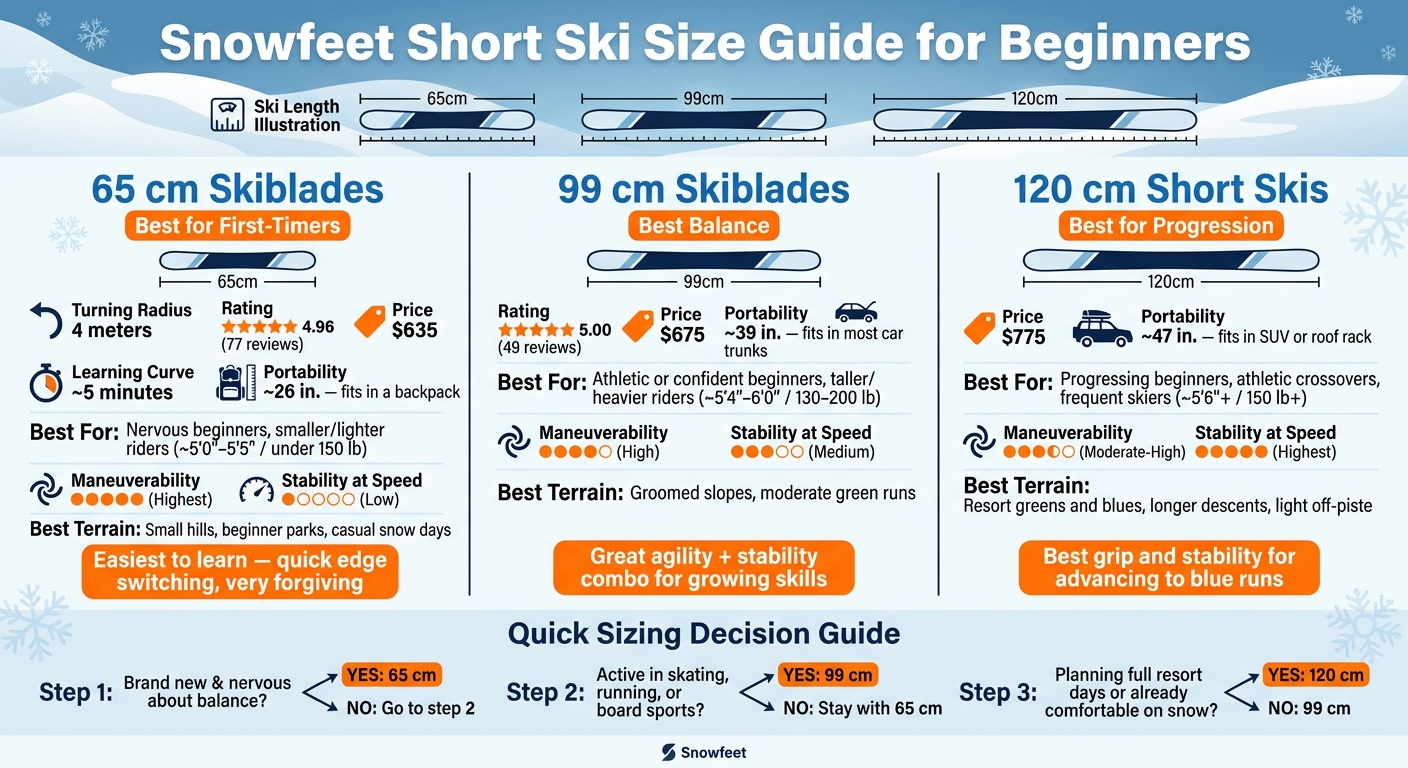 Short Skis Size Guide for Beginners