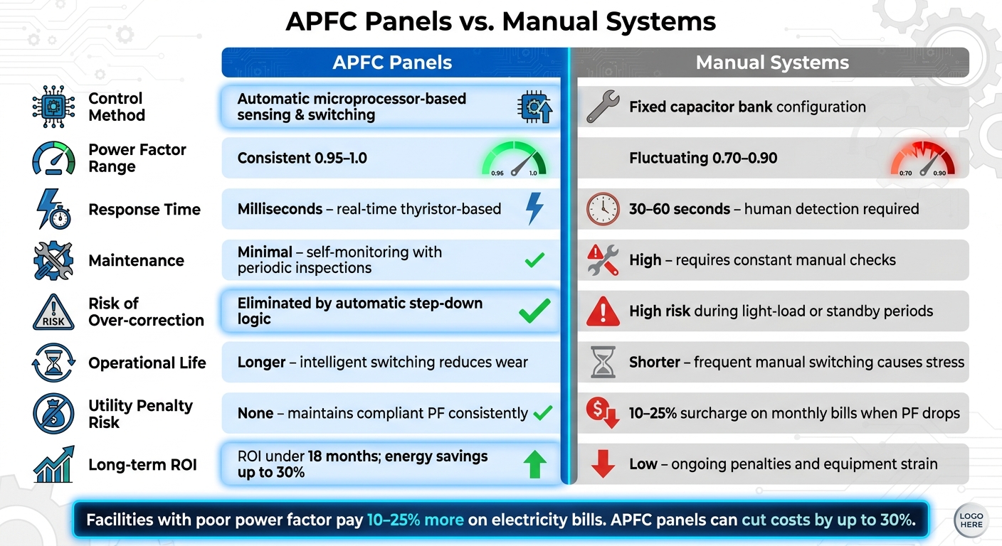 APFC Panels Benefits vs Manual Systems – Electrical Trader