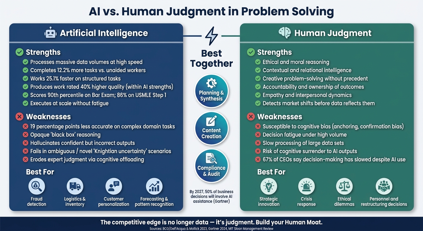 AI vs Human Decision-Making: Strengths & Limits