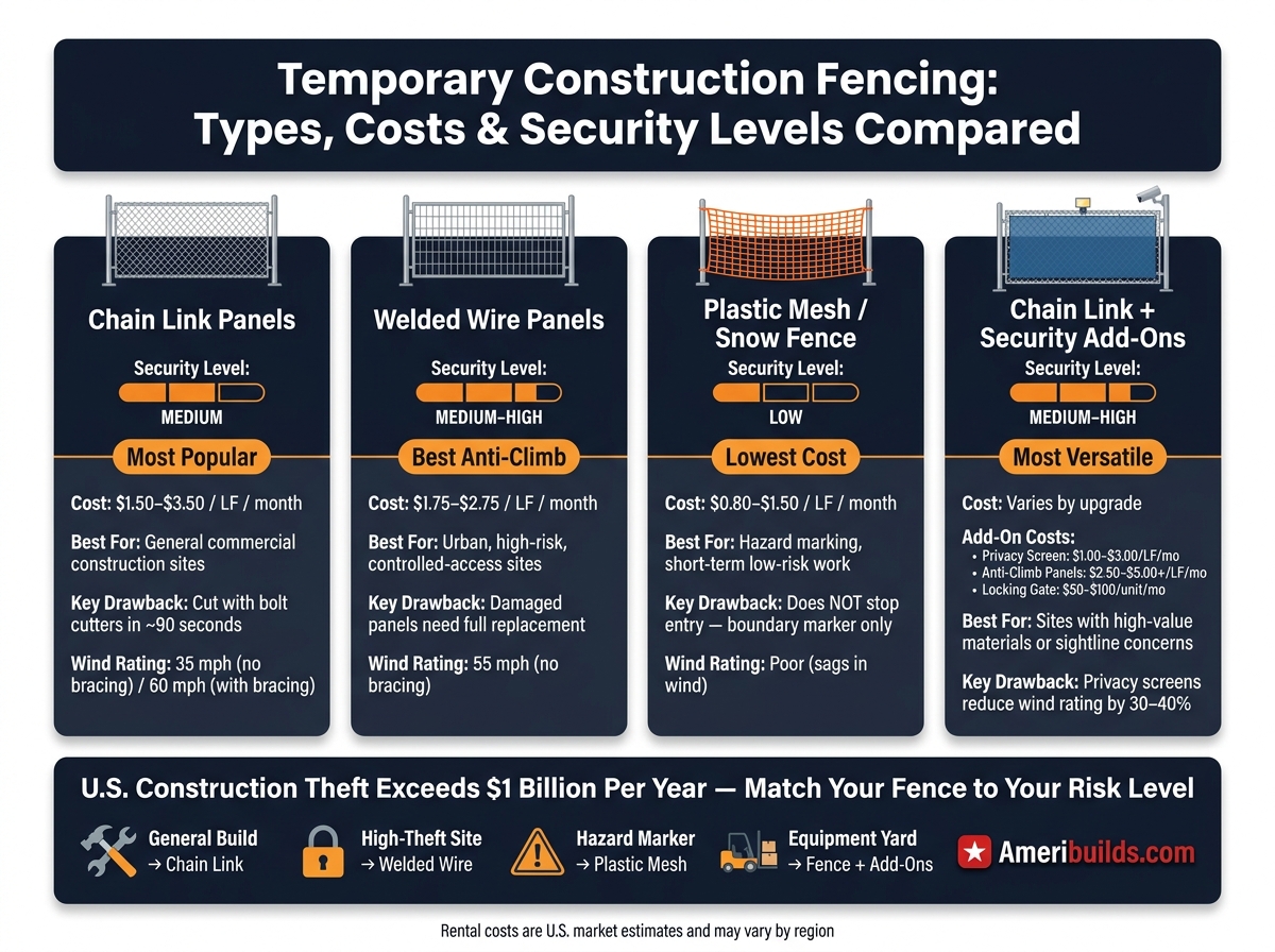 Temporary Fencing For Construction Site Security - Ameribuilds
