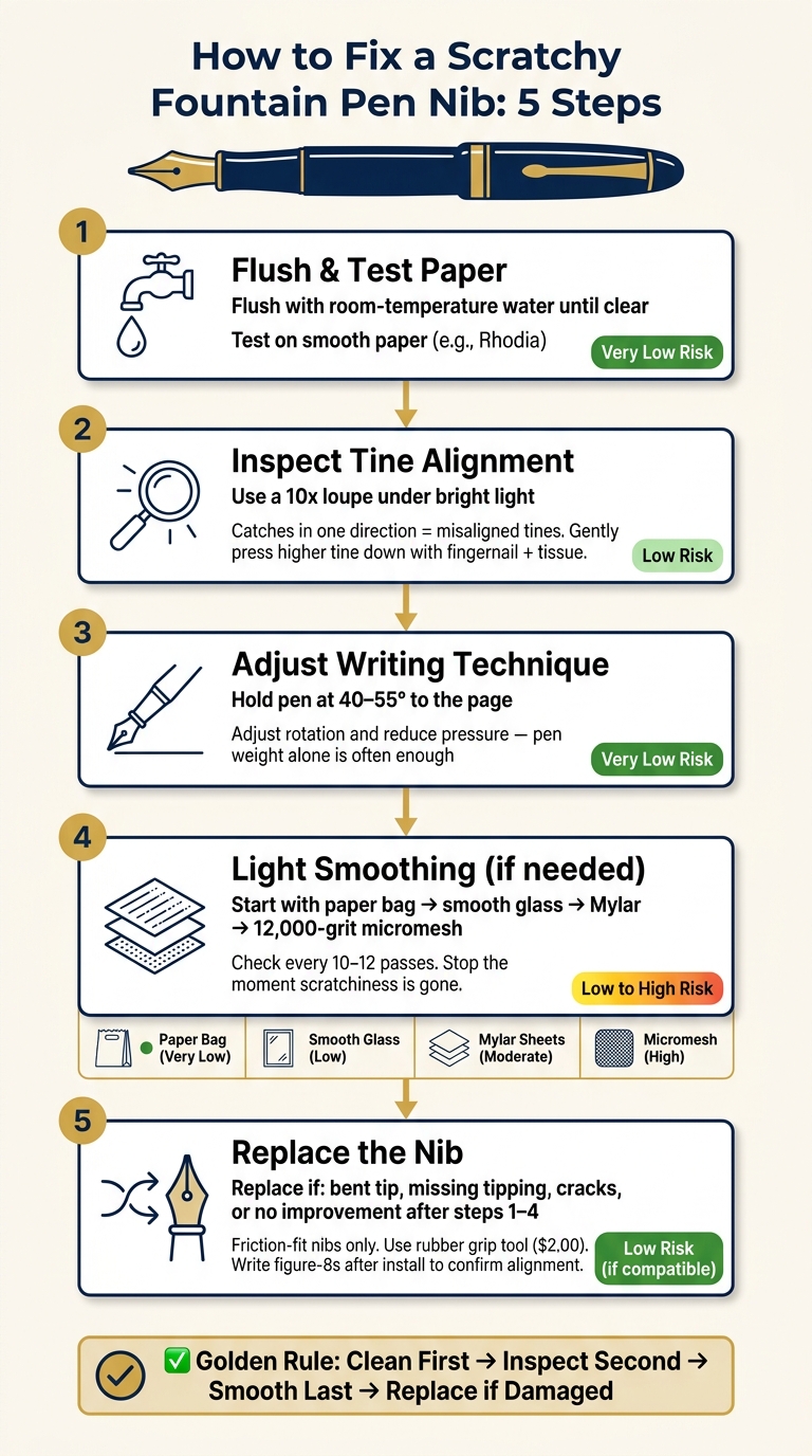 Scratchy Nib Fix: 5 Easy Steps – Fountain Pen Revolution