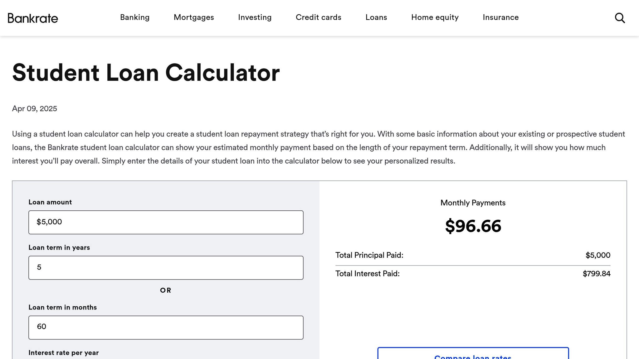 Best Free Interest Rate Comparison Tools for Students - Young Finances